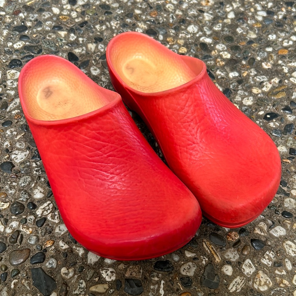 Birkenstock Red Rubber Clogs - Gem